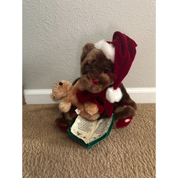 Dan Dee | Holiday | Dan Dee Collectors Animated Plush Bear Reading The ...